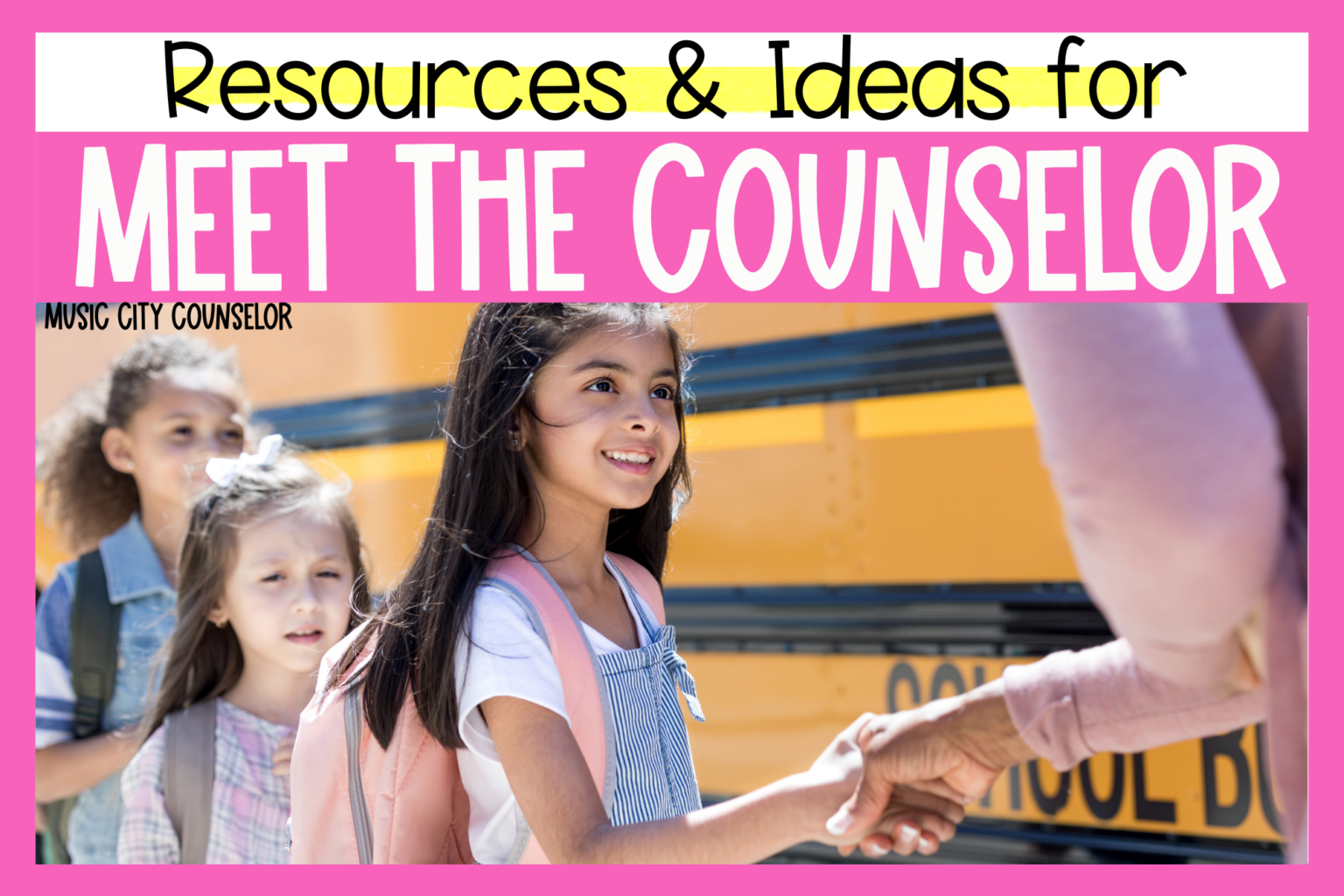 Meet the School Counselor Resources - Music City Counselor