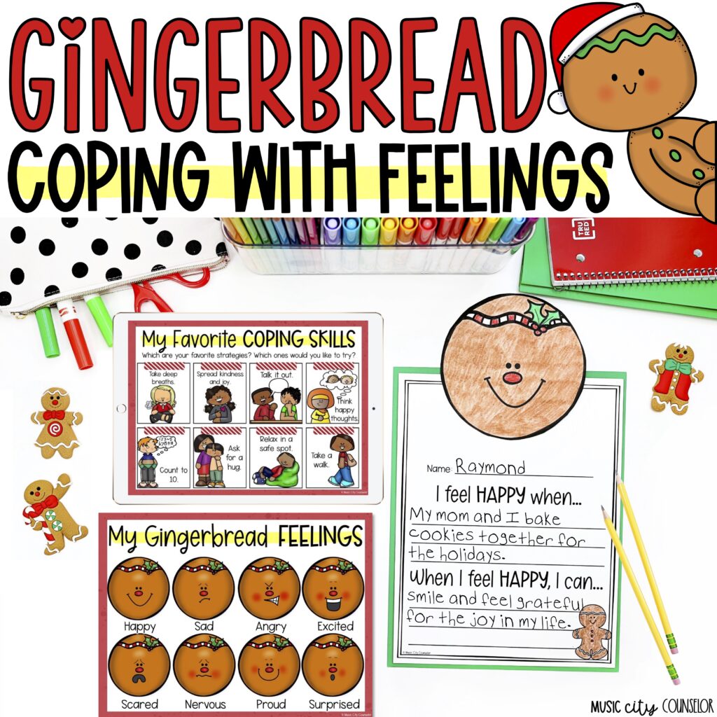 Gingerbread Feelings & Coping Skills Lesson - Music City Counselor