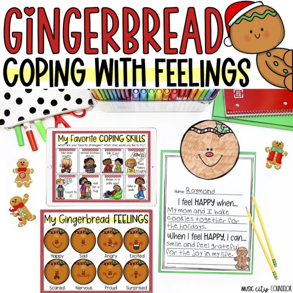 Gingerbread Feelings & Coping Skills Lesson - Music City Counselor