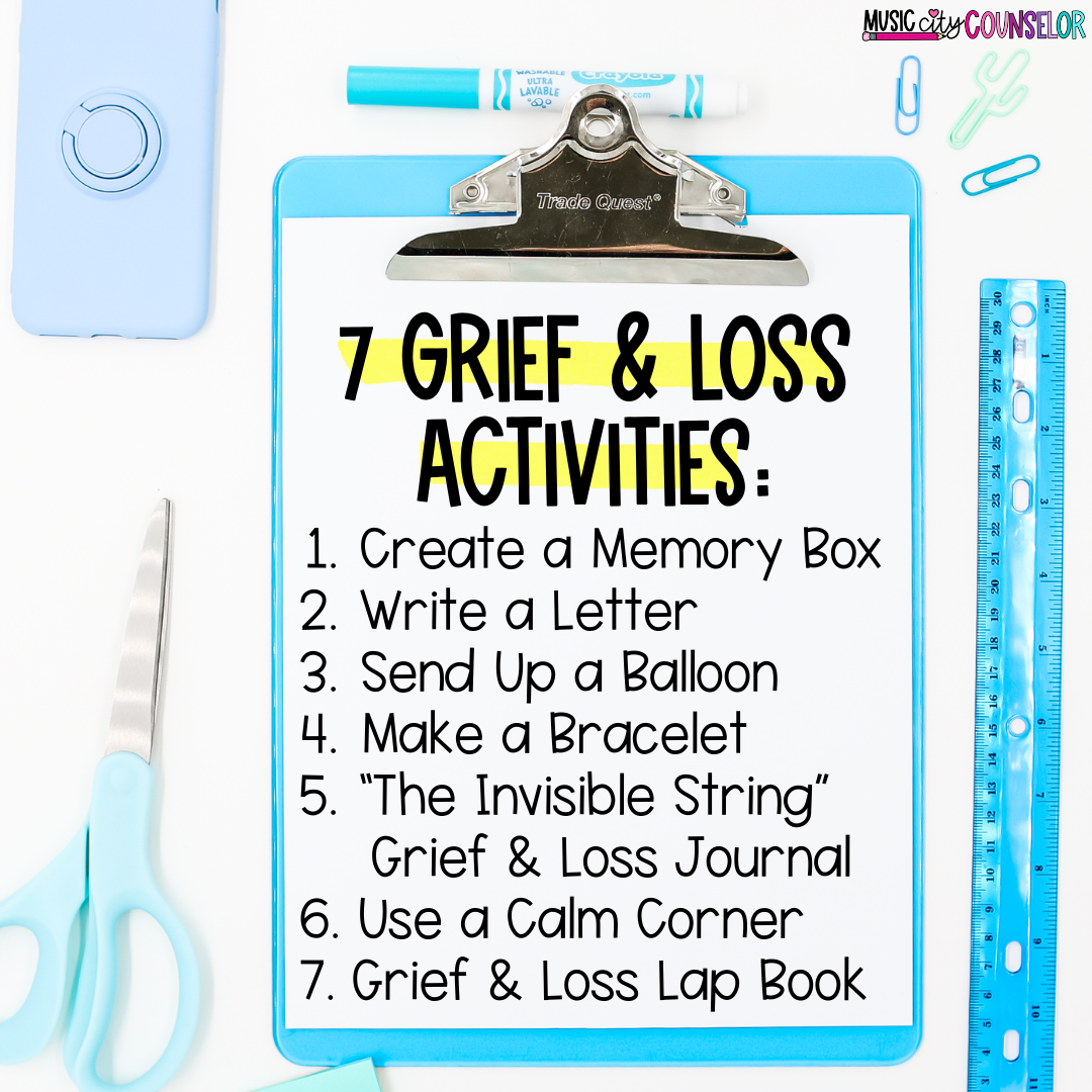 Grief & Loss PART 4: Activities to Help Students Cope with Grief & Loss ...