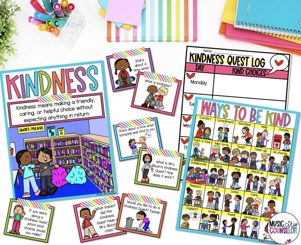 Counseling Activities & Lessons that Teach Kindness - Music City Counselor