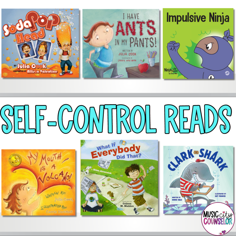 6 MUST-HAVE Books that Teach Self-Control for School Counselors - Music ...