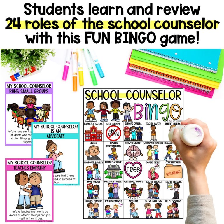 Meet the School Counselor BINGO Game - Music City Counselor