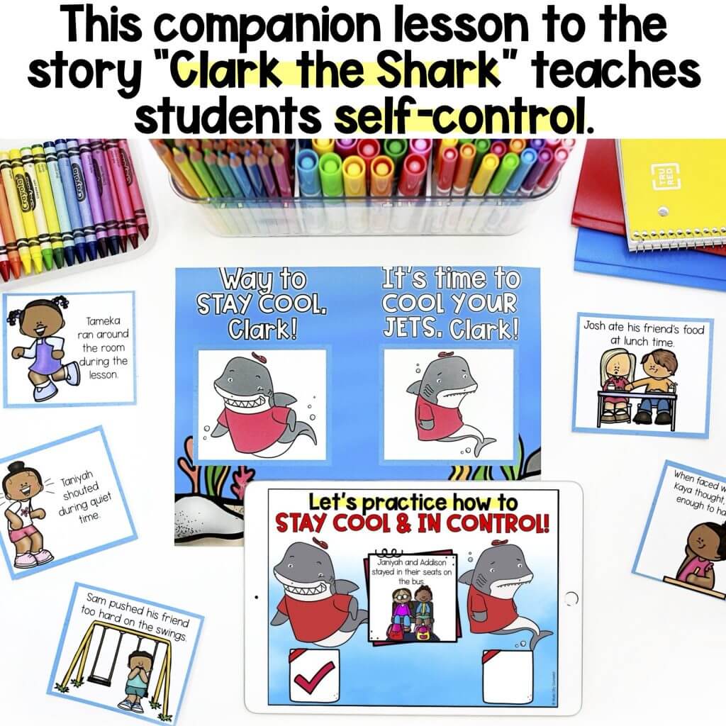 Clark the Shark Companion Lesson, Self-Control - Music City Counselor