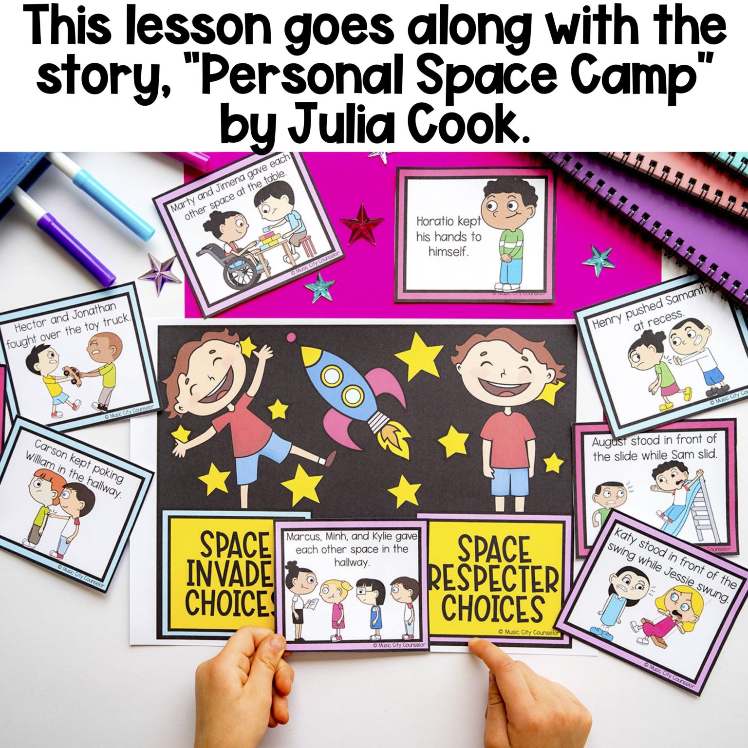 "Personal Space Camp" by Julia Cook Companion Lesson - Music City Counselor