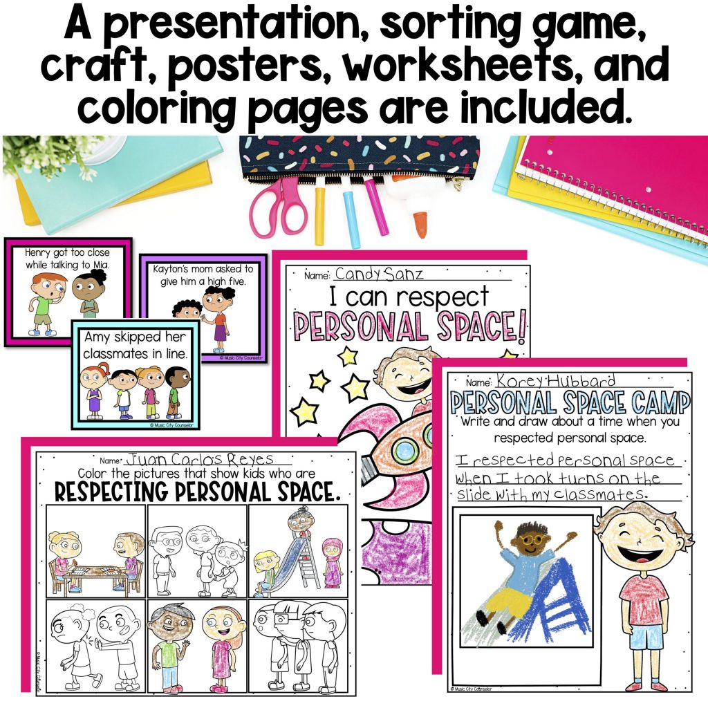 "Personal Space Camp" by Julia Cook Companion Lesson - Music City Counselor