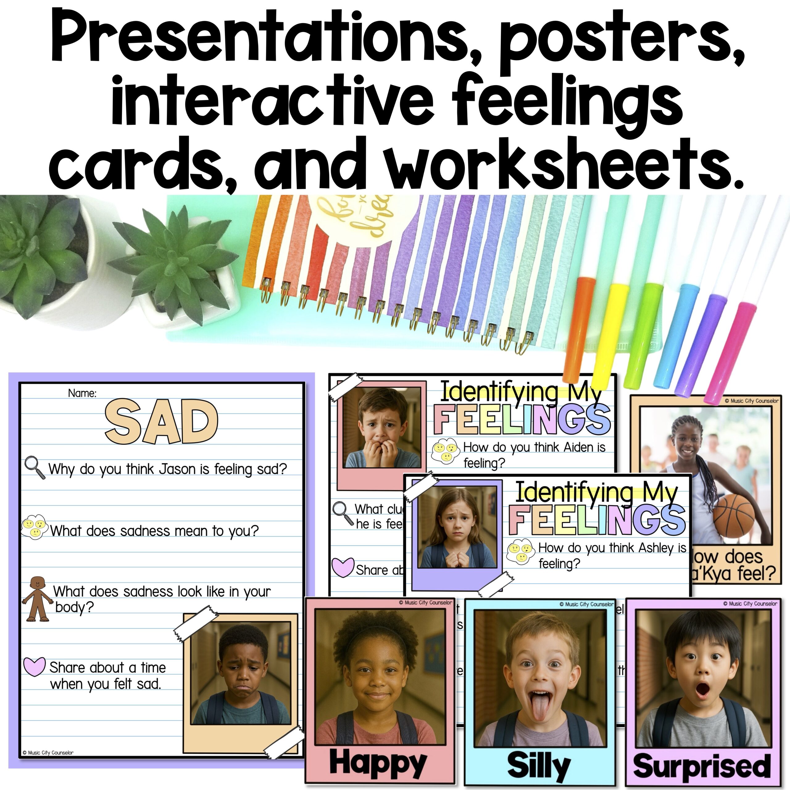 Identifying Feelings & Emotions Lesson - Music City Counselor