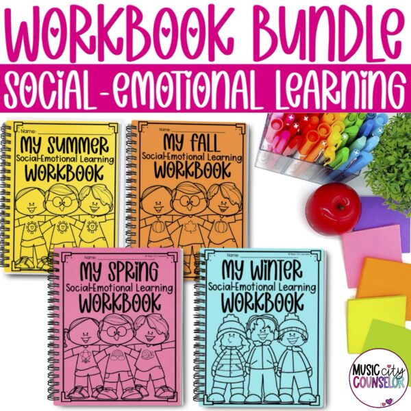 SEL Seasonal Workbooks BUNDLE - Music City Counselor