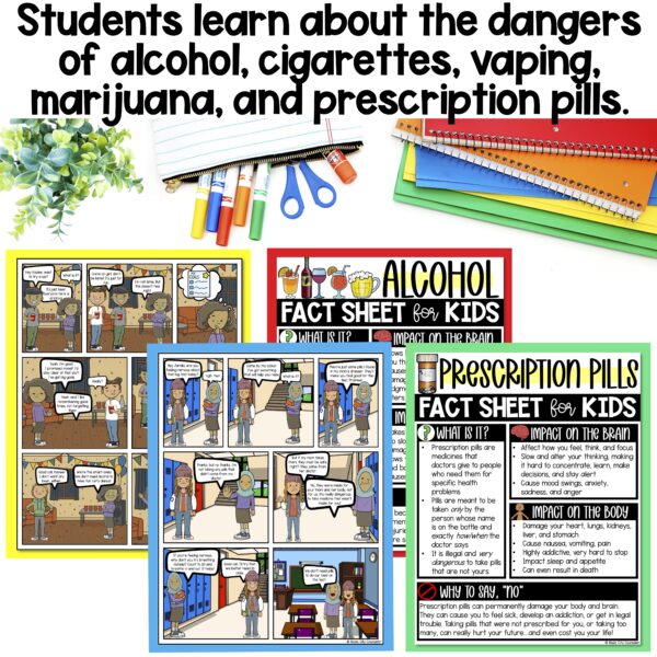 Drug Awareness & Substance Use Prevention Comics & Fact Sheets - Music ...