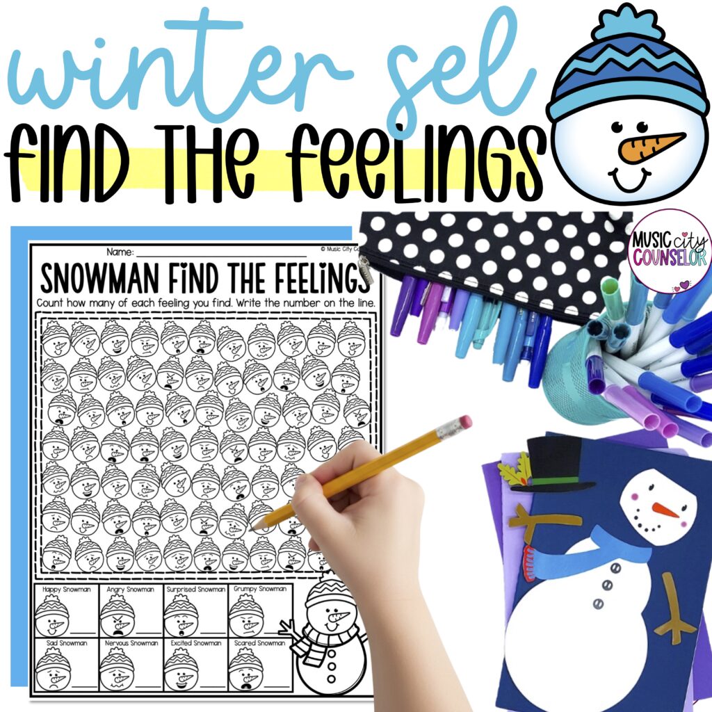 Winter Find the Feelings Activity - Music City Counselor