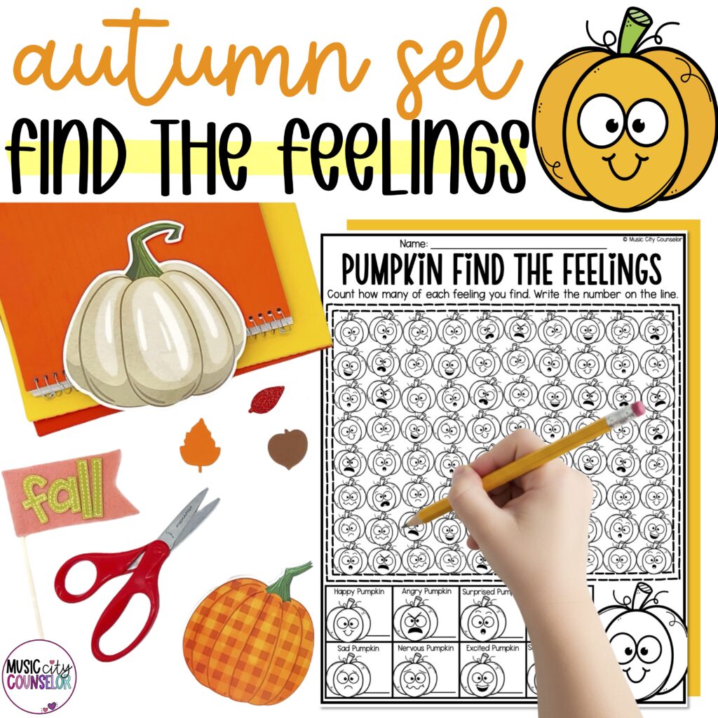 Fall Find the Feelings Activity - Music City Counselor