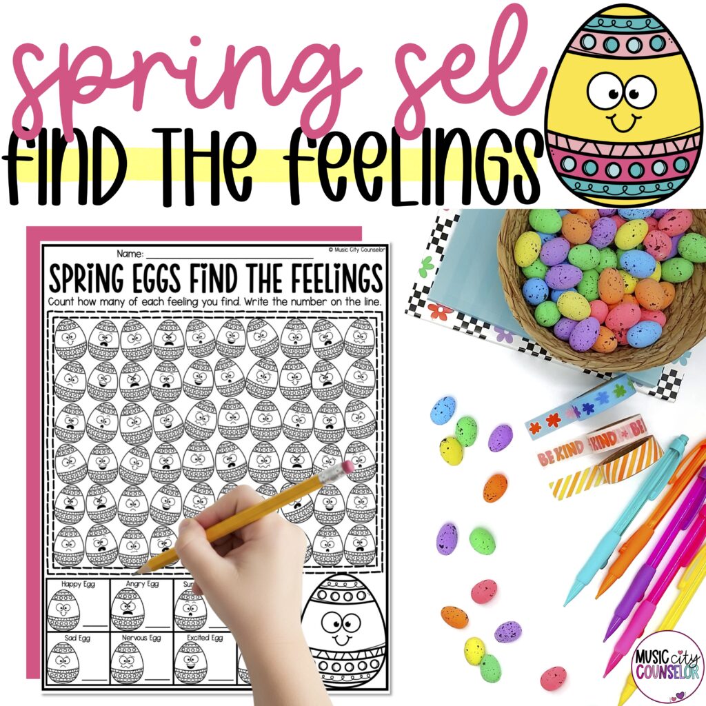 Spring Find the Feelings Activity - Music City Counselor